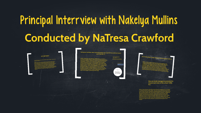 Principal Interrview with Nakelya Mullins by NATRESA CRAWFORD on Prezi
