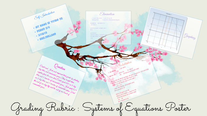 Grading Rubric : Systems of Equations Poster by Y H on Prezi Next