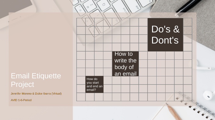 Email Etiquette One Pager by Dulce Ibarra on Prezi