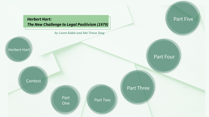 Hart: The New Challenge to Legal Positivism by Timea Tang on Prezi