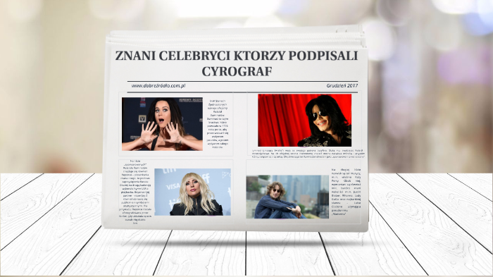 Znani celebryci którzy podpisali cyrograf by Boguslaw Linda on Prezi