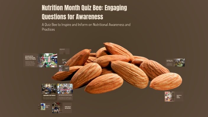 Nutrition Month Quiz Bee: Engaging Questions for Awareness by maureen ...