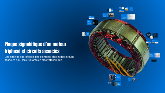 Plaque signalétique d’un moteur triphasé et circuits associés by hsan ...