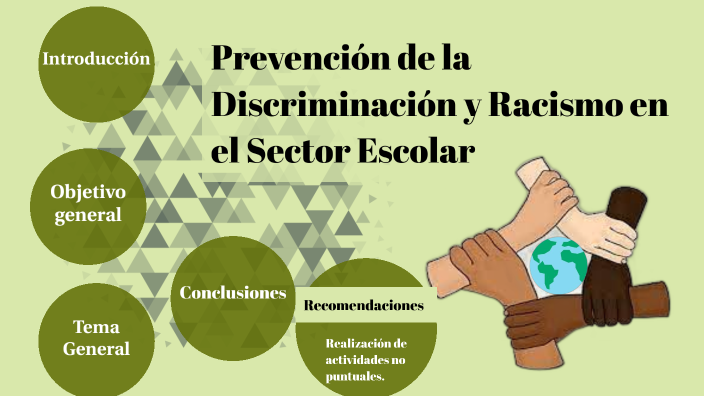 Prevención de la discriminación y racismo en el sector escolar by ...