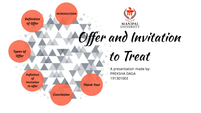 Offer and Invitation to Treat by Preksha Daga