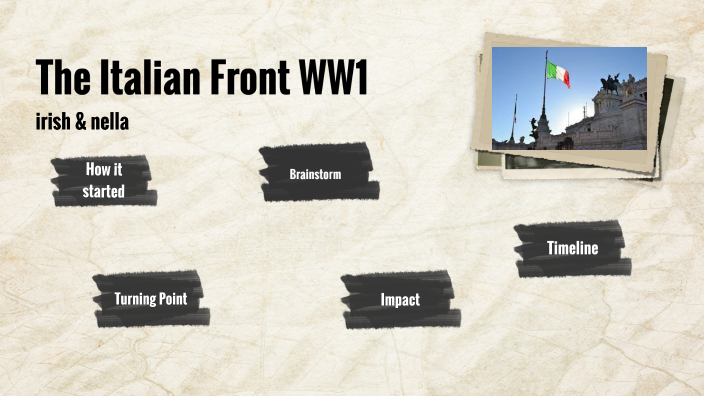 The italian front ww1 by on Prezi