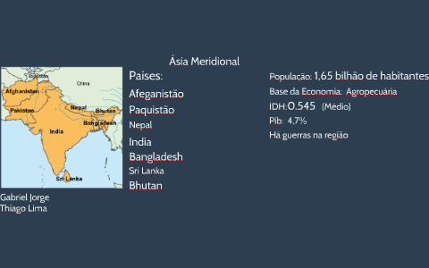 Ásia Meridional by Cartografia Camoes on Prezi