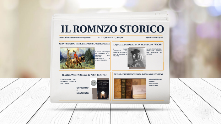 GENESI E CARATTERISTICHE DEL ROMANZO STORICO by Virginia De Leonardis ...