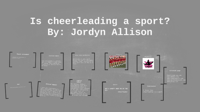 Is cheerleading a sport by Jordyn Allison on Prezi