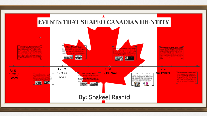 EVENTS THAT SHAPED CANADIAN IDENTITY by Shakeel Rashid on Prezi
