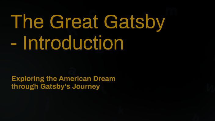 The Great Gatsby - Introduction by Alexander Antonisen on Prezi
