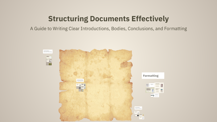 Structuring Documents Effectively by Mudassir Inam on Prezi