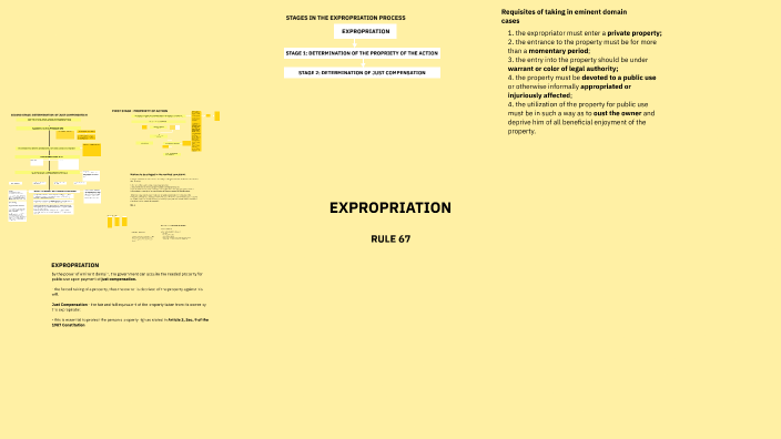 Rule 67: EXPROPRIATION by Liezel Estanislao on Prezi