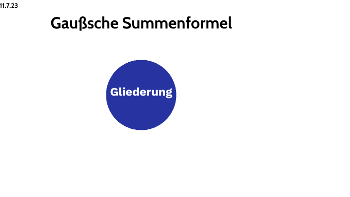 Gaußsche Summenformel by cedric singer on Prezi