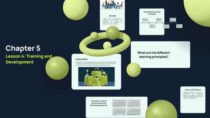 CHAPTER 5: LESSON 4 Training and Development by Zen Joseph Marcel S. Garcia on Prezi