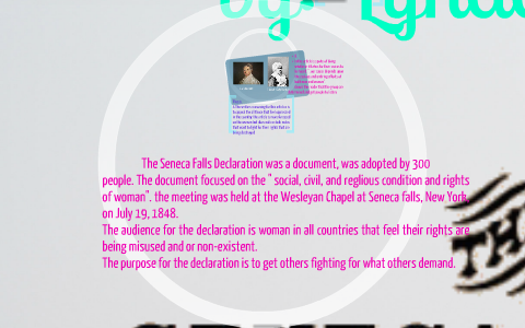 Declaration of Sentiments and Resolutions: A Rhetorical Analysis by ...