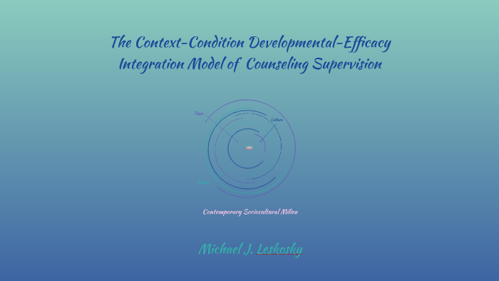 The Context-Condition Developmental-Efficacy Integration Model of ...