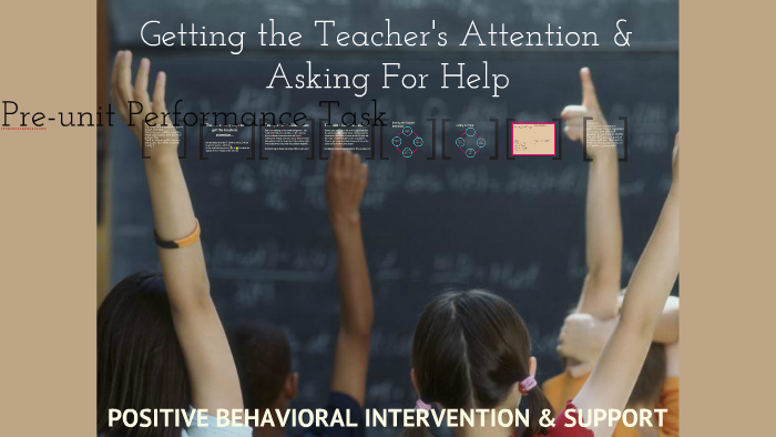 PBIS - Getting the Teachers Attention and Asking for Help by Matt ...