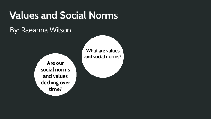 Values and Norms by Raeanna Wilson on Prezi