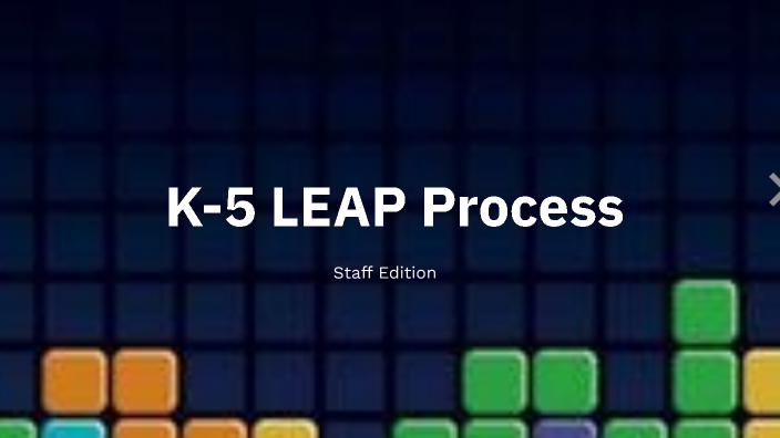 K-5 LEAP Process by Corneil Jones on Prezi