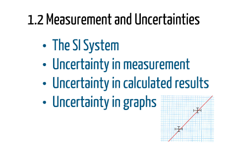 IB - Physics - 1.2. Measurement and uncertainties by Jonathan Bertin on ...