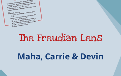 The Freudian Lens by Maha Dostmohamed on Prezi
