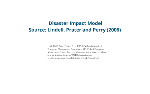Disaster Impact Model- Lindell, Prater, Perry by Sarah Gregory on Prezi