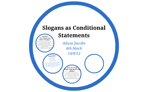 Slogans as Conditional Statements by Alissa Jacobs on Prezi