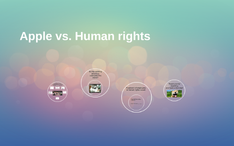 Apple vs. Human rights by Marija Chomenko