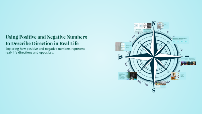 Using Positive and Negative Numbers to Describe Direction in Real Life ...