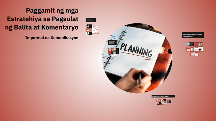 Paggamit ng mga Estratehiya sa Pagsulat ng Balita at Komentaryo by ...