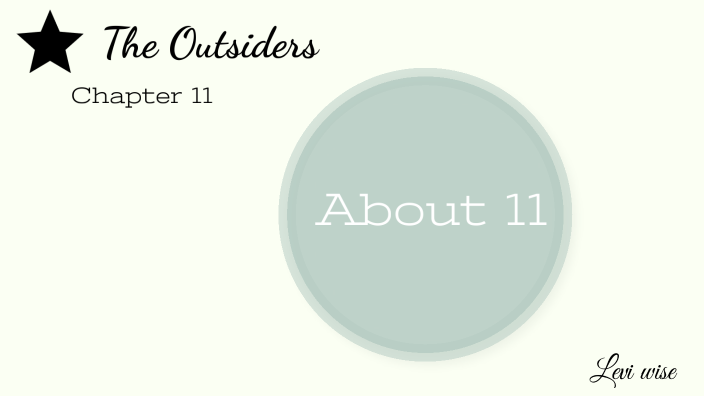 Chapter 11 The Outsiders by Isabella Wise on Prezi