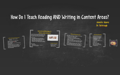 How Do I Teach Reading AND Writing in Content Areas? by Jennfier Adams ...