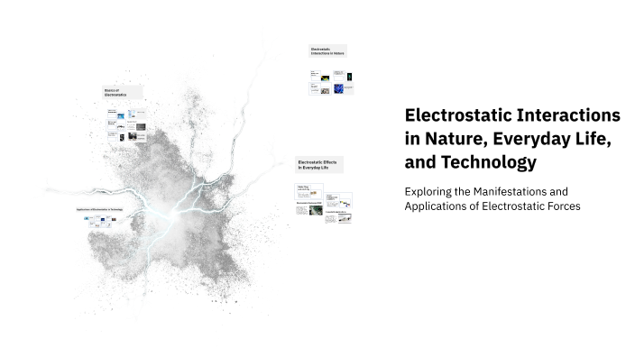 Electrostatic Interactions in Nature, Everyday Life, and Technology by ...
