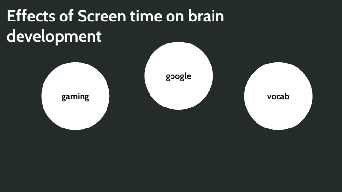 Effects of Screen time on brain development by Jack Watson _ Student ...