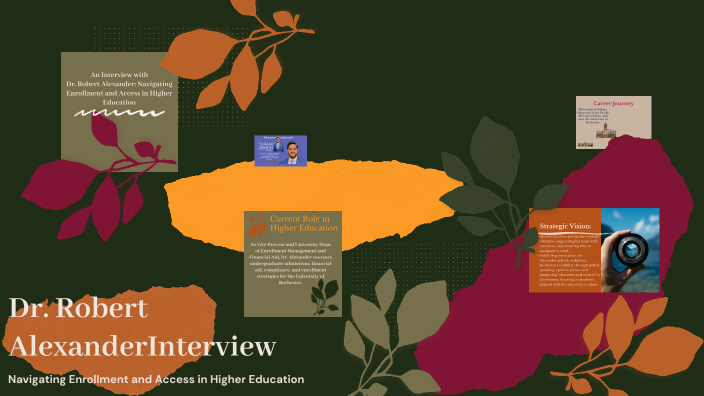 An Interview with Dr. Robert Alexander: Navigating Enrollment and ...