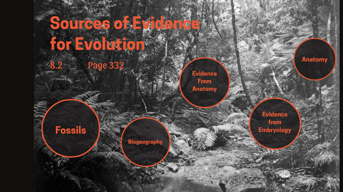 8.2- Sources of evidence for evolution by sam azin on Prezi