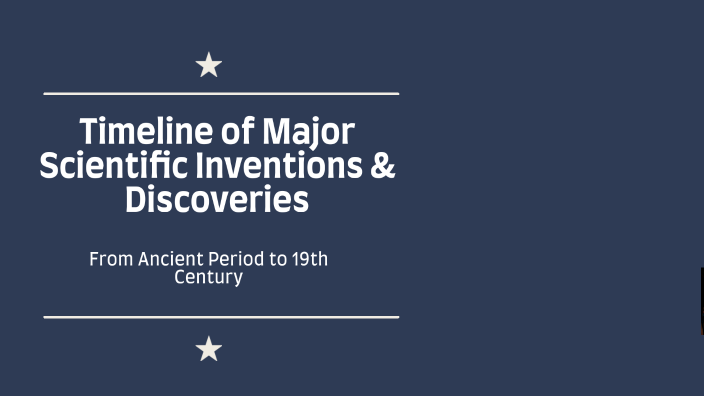 Timeline of Major Scientific Inventions & Discoveries by Eunice Susa on ...