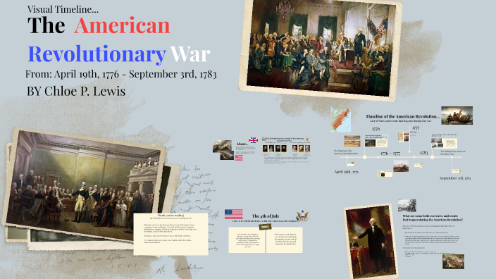 Visual Timeline: The American Revolutionary War by Chloe Lewis on Prezi