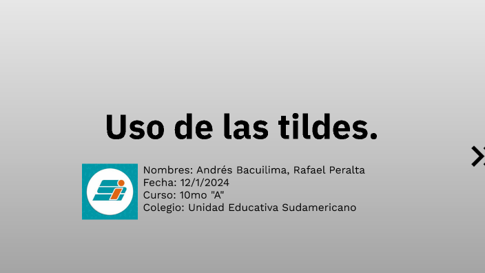 Uso de las tildes by andres bacuilima on Prezi