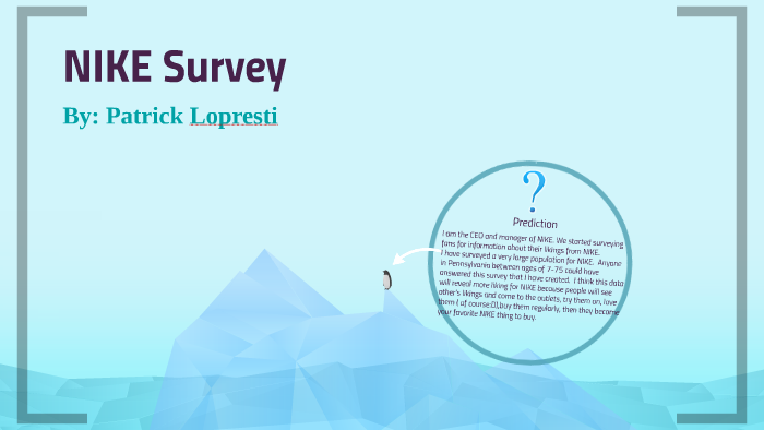 NIKE Survey by Patrick Lopresti
