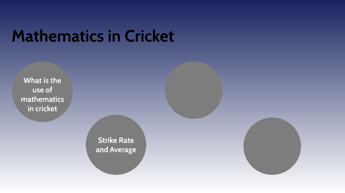 Mathematics in cricket by Suchitra Thirumalai on Prezi