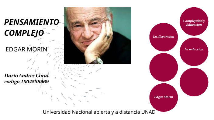 PENSAMIENTO COMPLEJO Edgar Morin by Dario Coral on Prezi