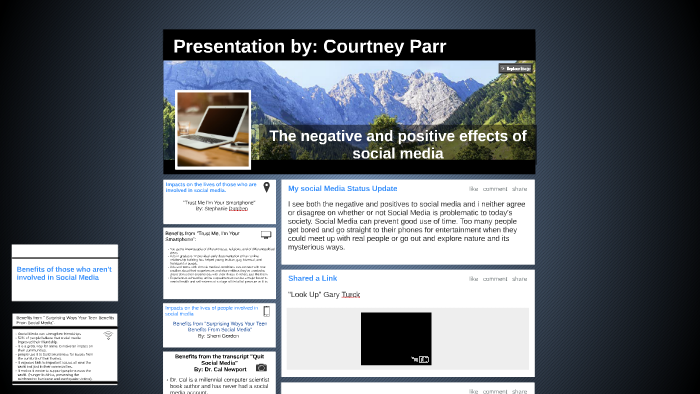 The negative effects of social media by Courtney Parr