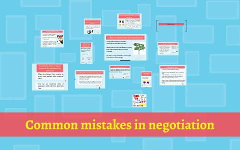 Common mistakes in negotiation by Daniela Delgado on Prezi