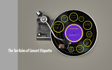 The Ten Rules of Concert Etiquette by Amanda Pike