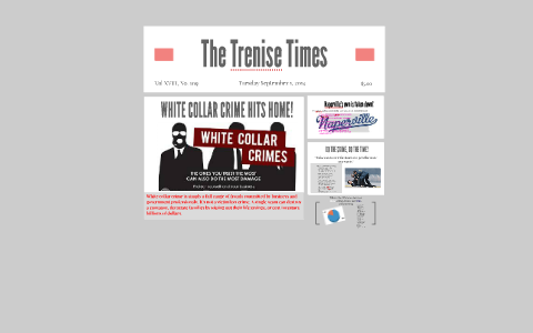 WHITE COLLAR CRIME HITS HOME! by Brandi Donaldson on Prezi