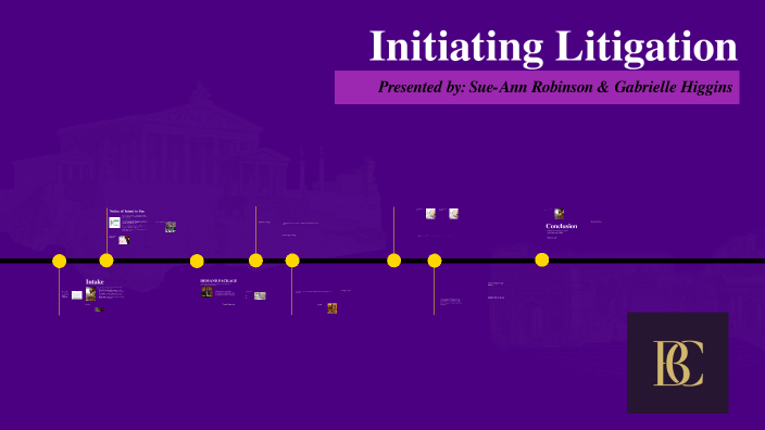 Initiating Litigation: A Legal Journey by Gabrielle Higgins on Prezi