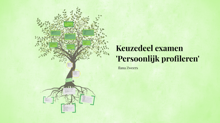 Keuzedeel examen 'Persoonlijk profileren' by Ilana Zweers on Prezi
