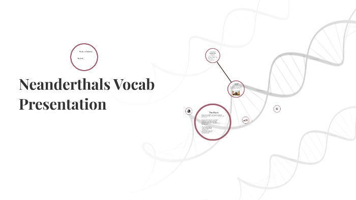 Neanderthal Vocab Presentation by Kristy Custer on Prezi
